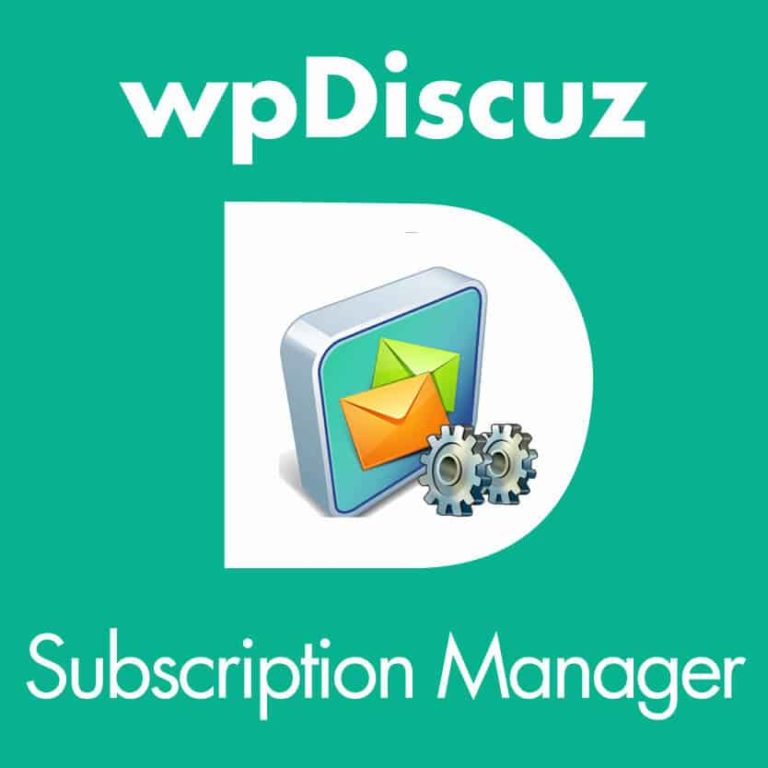 wpDiscuz – Subscription Manager - TheDevKit