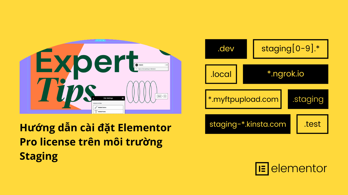 Hướng dẫn cài đặt Elementor Pro license trên môi trường staging - TheDevKit