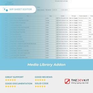 WP Sheet Editor Media Library - TheDevKit