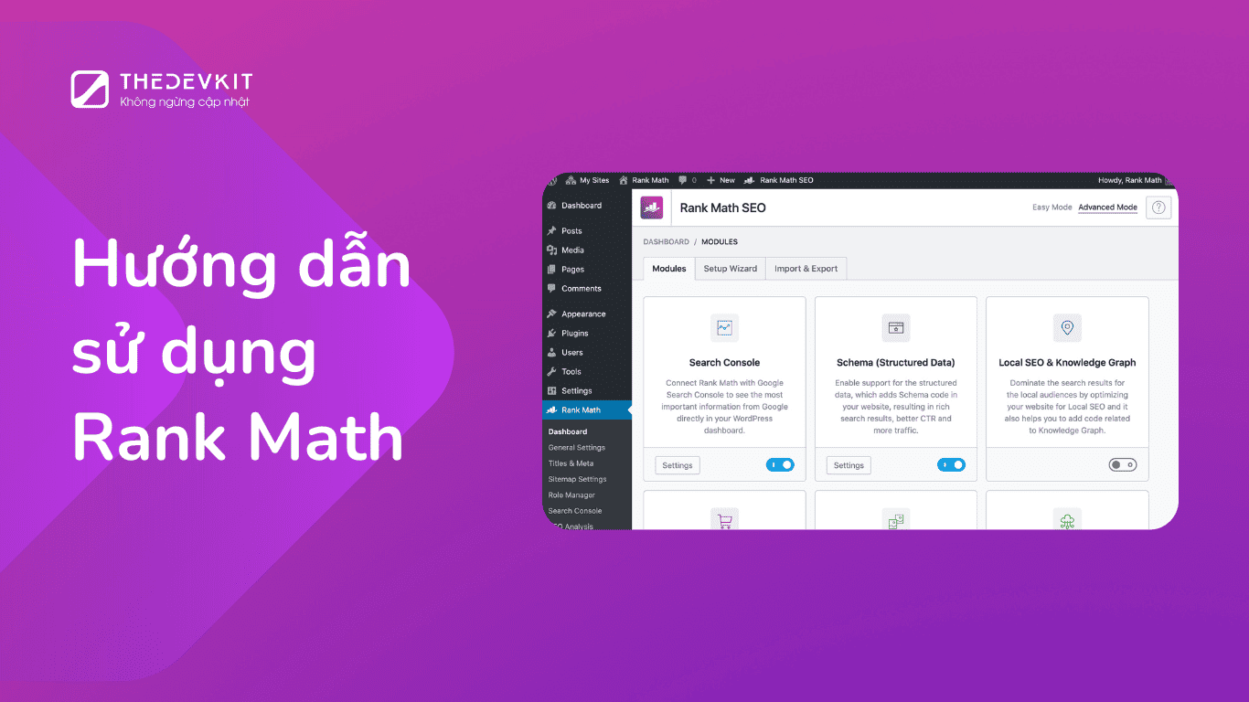 Hướng dẫn sử dụng Rank Math từ A -> Z - TheDevKit