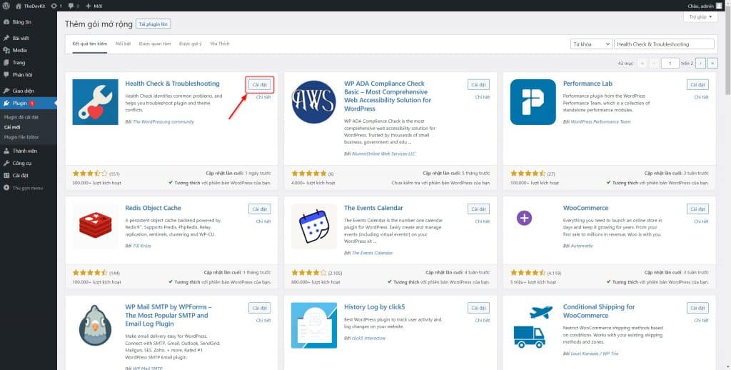 05 bước kiểm tra xung đột plugin trong WordPress - TheDevKit